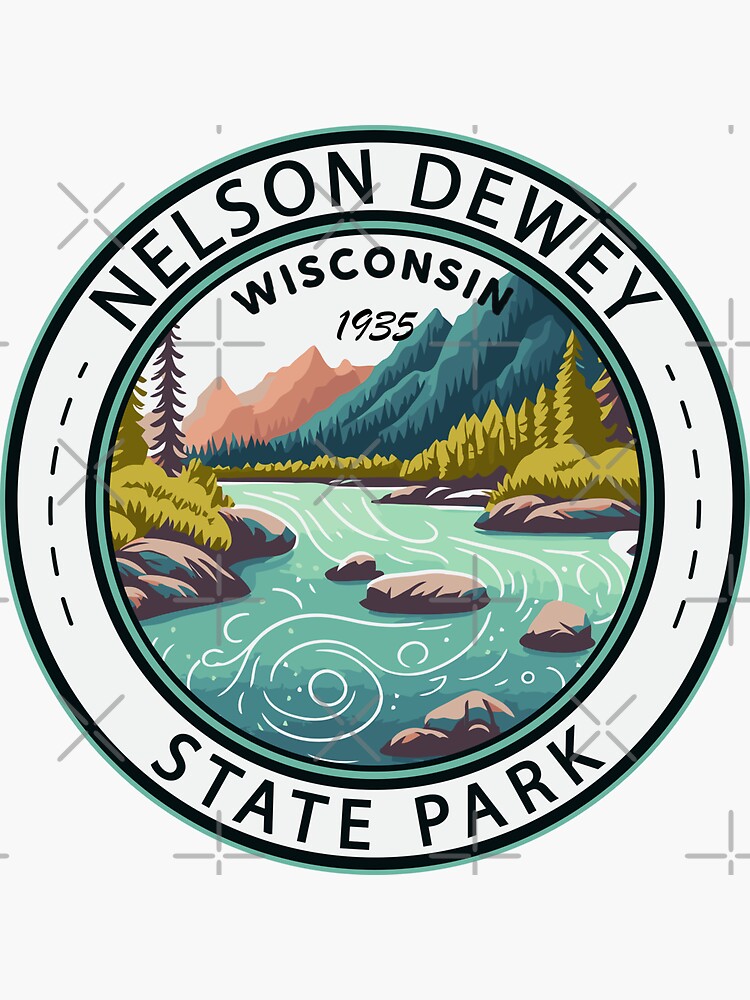 "Nelson Dewey State Park Wisconsin Badge" Sticker for Sale by ...