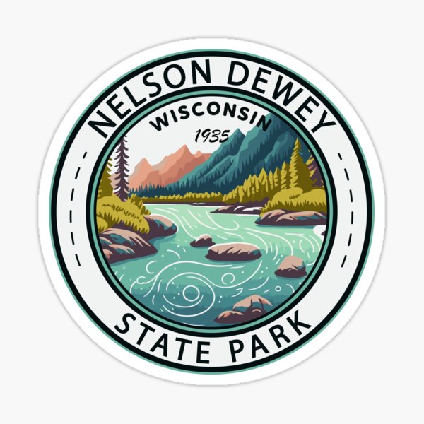 "Nelson Dewey State Park Wisconsin Badge" Sticker for Sale by ...