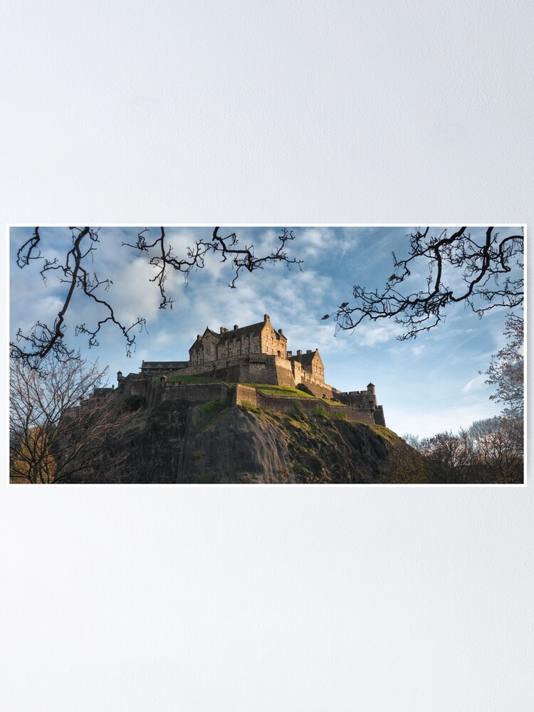 "Edinburgh Castle from Princess St Gardens" Poster for Sale by ...