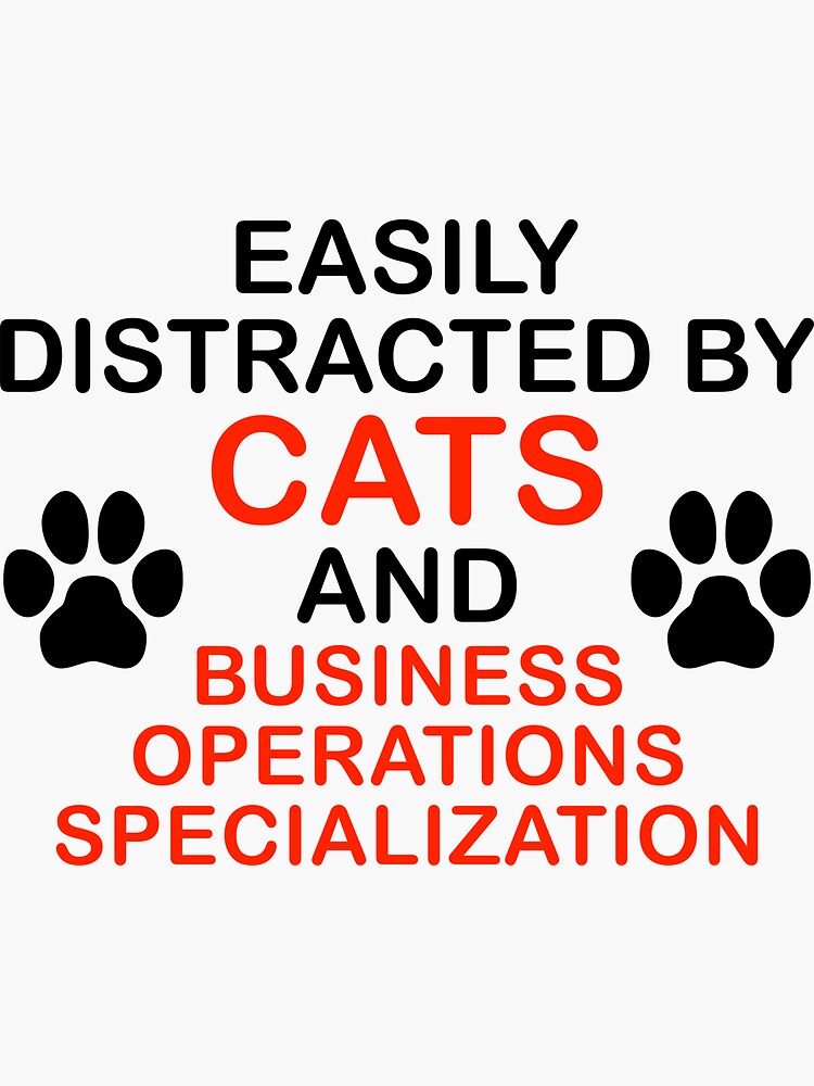 "Business Operations Specialist Cat Lover " Sticker for Sale by ...