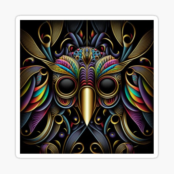 "Rainbow Bird Pattern | Bird Wearing Glasses | Rainbow Eagle | Doctor ...