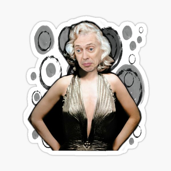 "Steve Buscemi / Marilyn Monroe" Sticker for Sale by IndecentDesigns ...