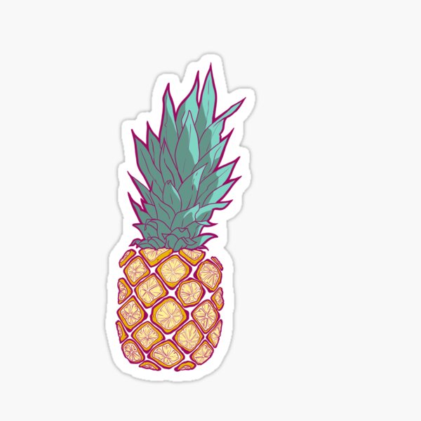 "Diamond Ananas" Sticker for Sale by Szitai | Redbubble
