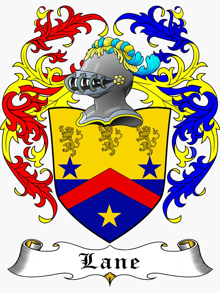 "LANE FAMILY CREST" Sticker for Sale by CathalDevlin | Redbubble