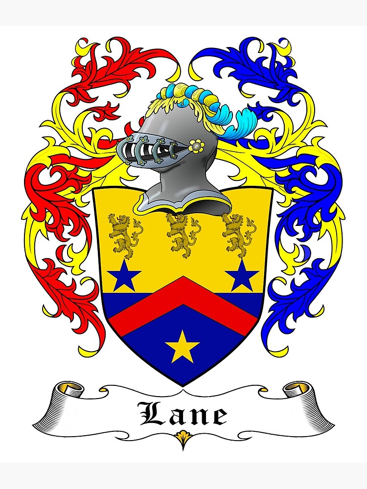 "LANE FAMILY CREST" Poster for Sale by Cathal Devlin | Redbubble