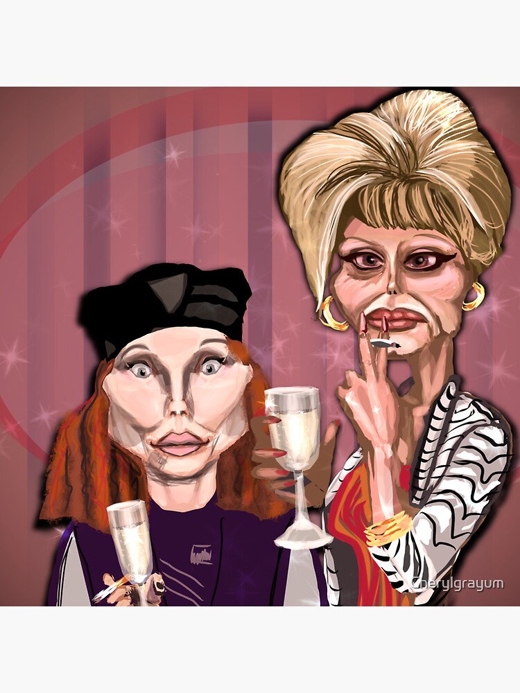 "Patsy and Edina - Absolutely Fabulous " Sticker for Sale by ...