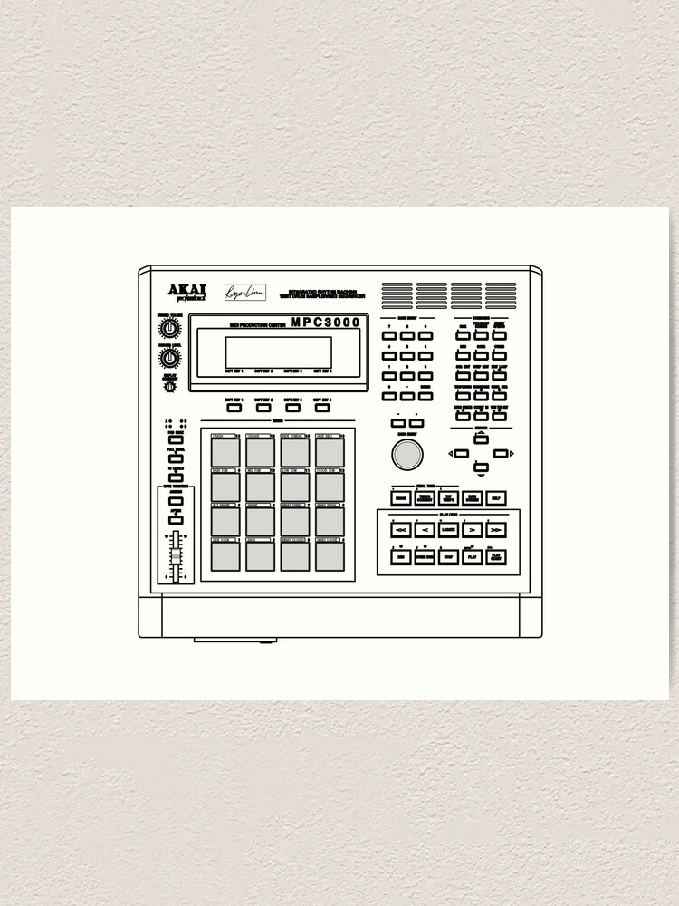 "Sampler MPC 3000" Art Print for Sale by nostunts | Redbubble
