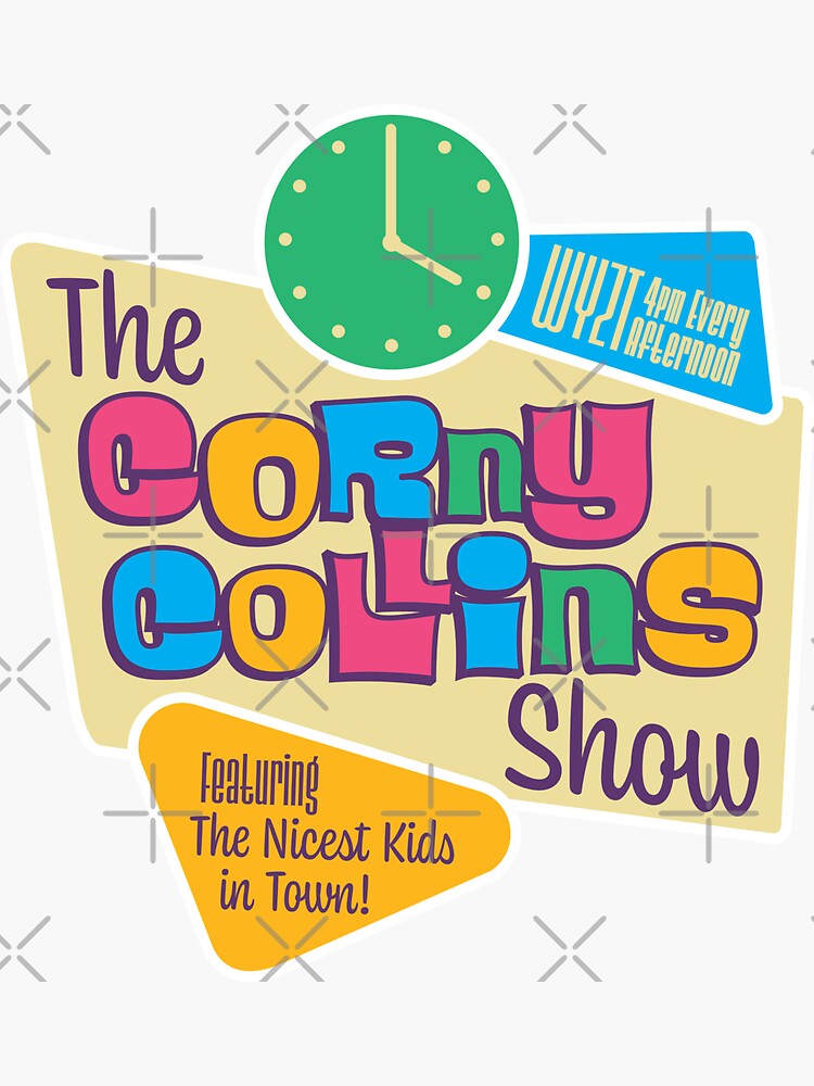 "The Corny Collins Show" Sticker for Sale by Nazonian | Redbubble