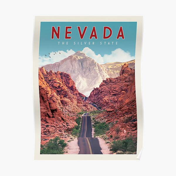 "Nevada Vintage Travel Poster" Poster for Sale by Vintaprints-co ...