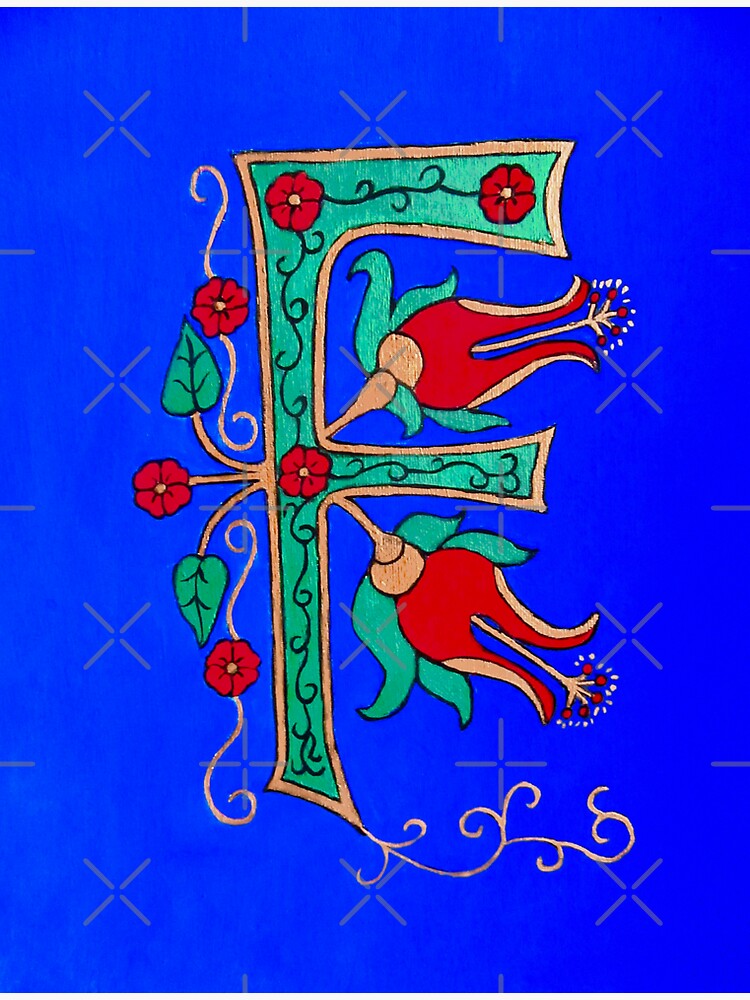 "Medieval Letter F" Sticker for Sale by Shulie1 | Redbubble