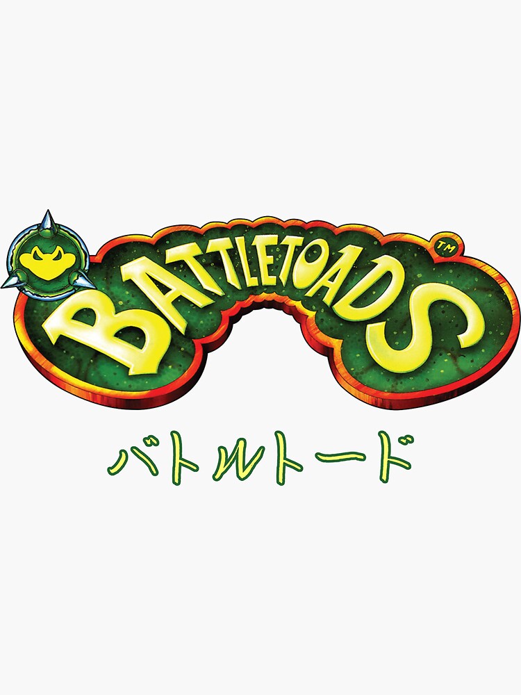 "Battletoads Japanese Text" Sticker for Sale by Otto- | Redbubble