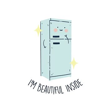 "Cute Refrigerator" Greeting Card for Sale by Dashies | Redbubble