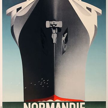"Normandie Vintage Poster 1935 A.M. Cassandre " Poster for Sale by blahblahcafe | Redbubble