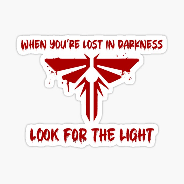 "The Last Of Us - Fireflies bloody logo symbol slogan" Sticker for Sale ...