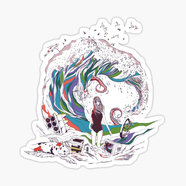 "Ocean Myths" Sticker by Huebucket | Redbubble