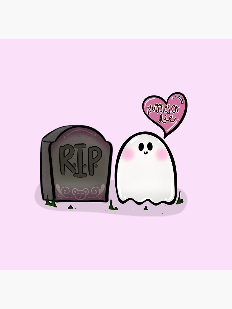 "Nuggies Or Die Ghostie , Ghost Nugget Cute" Sticker for Sale by NaturesElements | Redbubble