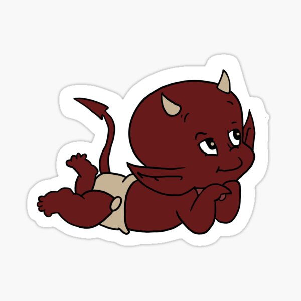 "Cute Devil" Sticker for Sale by meganbies | Redbubble