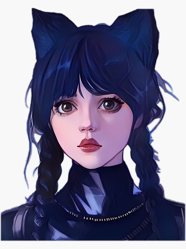 "Goodies De La Famille Addams | Wednesday Addams in Cat Custome ...