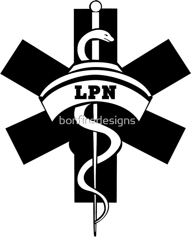 "LPN Nurses Medical Symbol" by bonfiredesigns | Redbubble