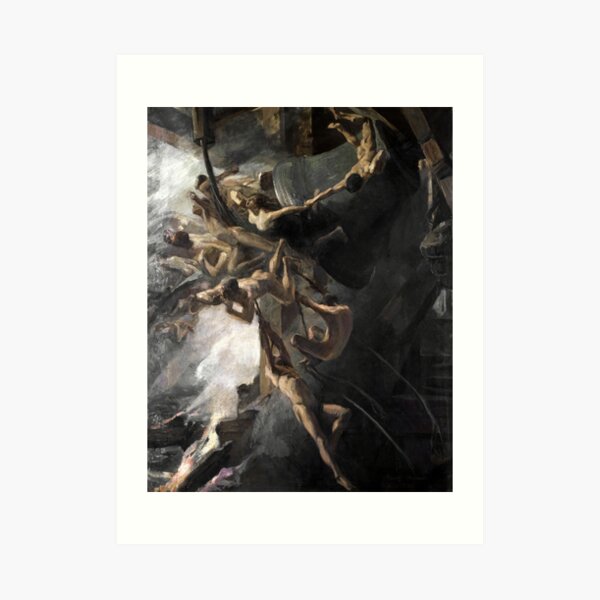 "Les Voix du Tocsin - Voices of Warning Bell (1888) by Albert Maignan ...