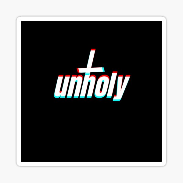 "unholy" Sticker for Sale by yoursvintage | Redbubble