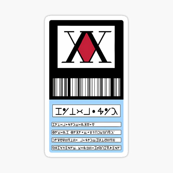 "Hunter x Hunter" Sticker for Sale by Pyramid-Designs | Redbubble