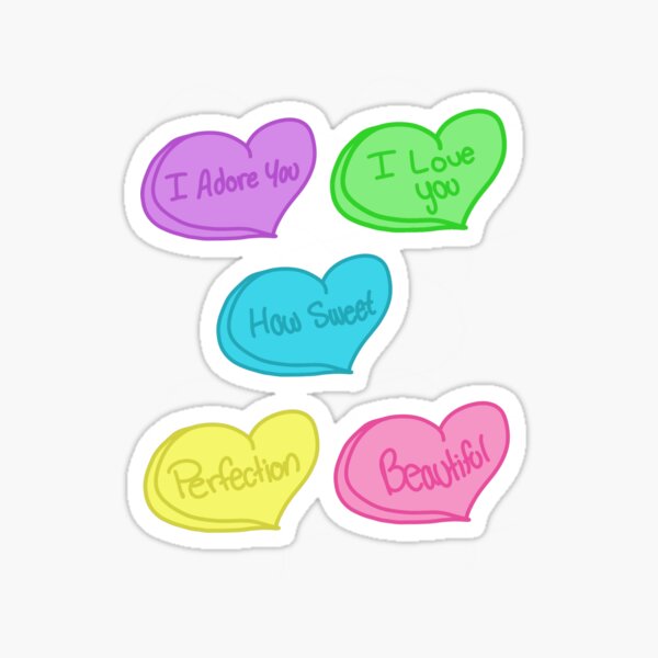 "Sweetie Hearts" Sticker for Sale by BuzzGeeArt | Redbubble