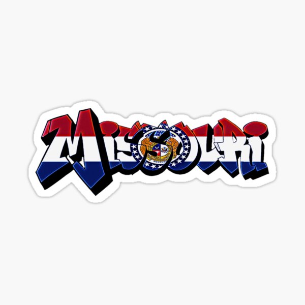 "Missouri DMV License Plate Graffiti" Sticker for Sale by VsTheInternet ...