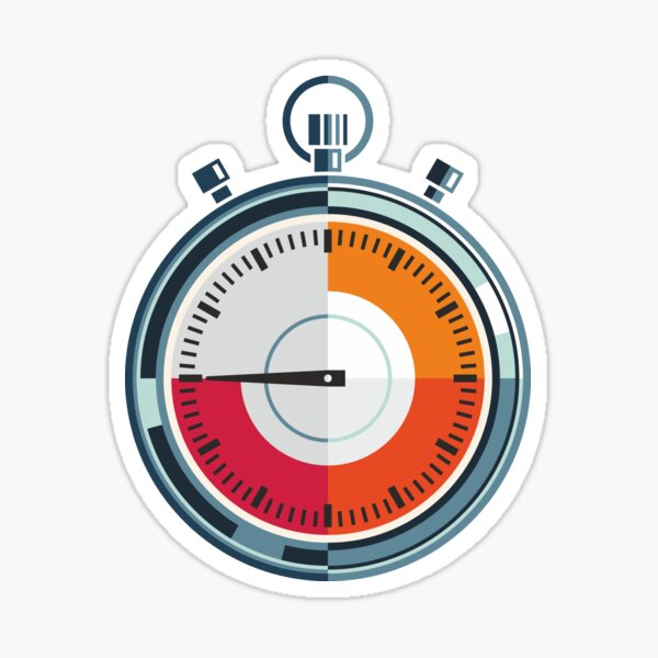 "Stopwatch. Time is money." Sticker for Sale by etraveler | Redbubble