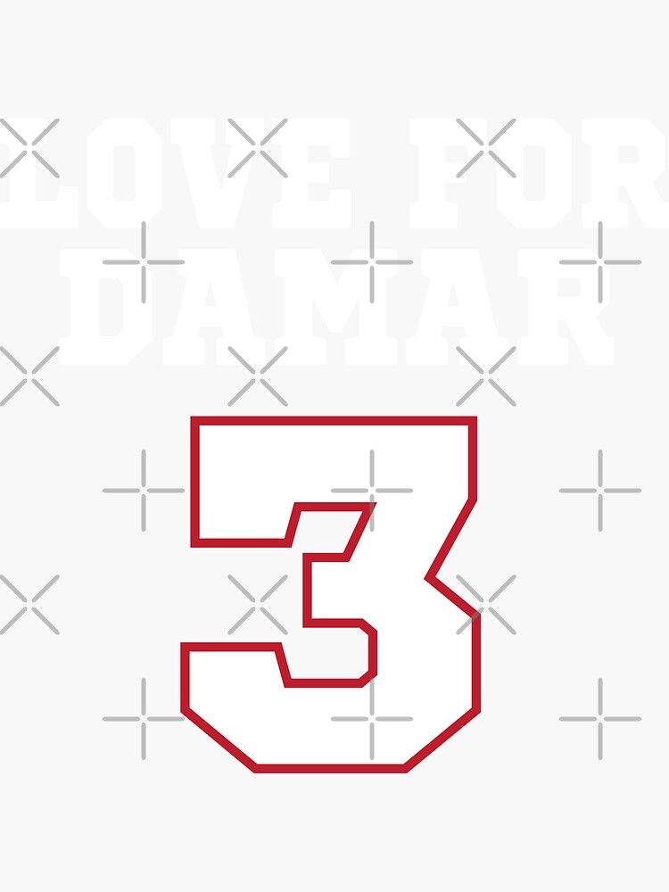 "Love For Damar Hamlin" Sticker for Sale by GEAR--X | Redbubble