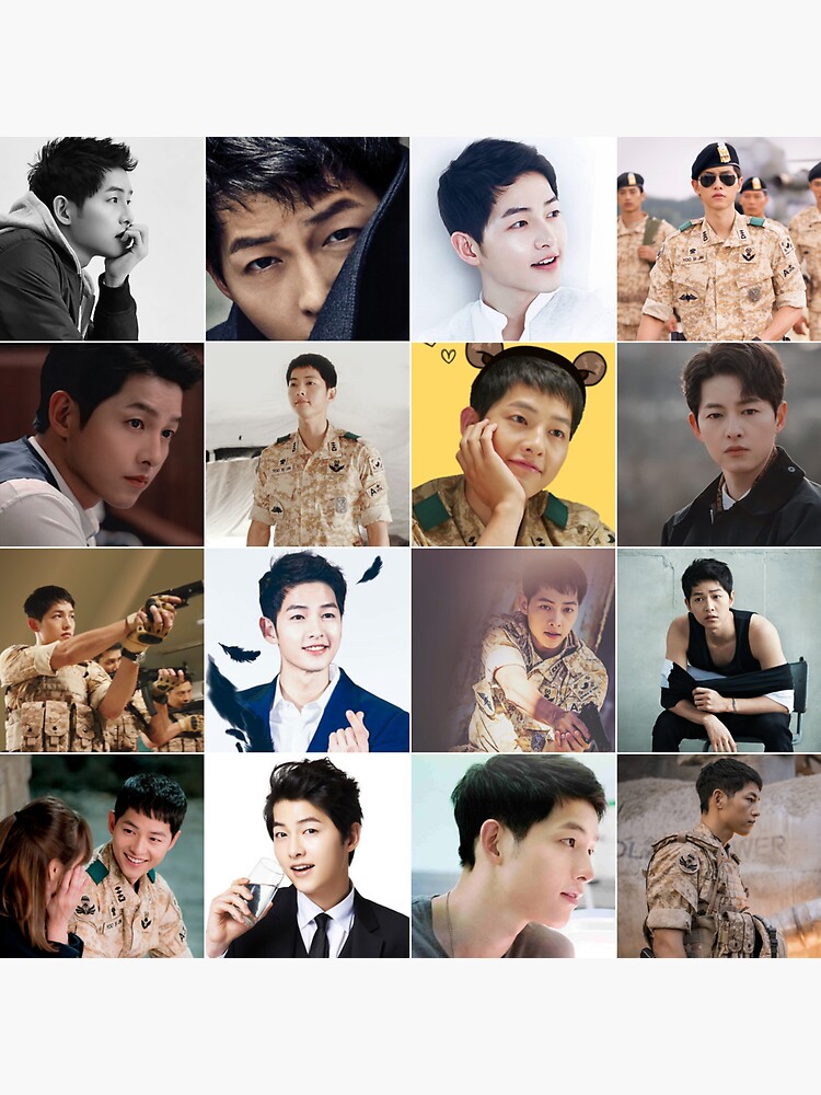 "Song Joong-ki South Korean KDrama actor Square Photo Collage" Sticker ...