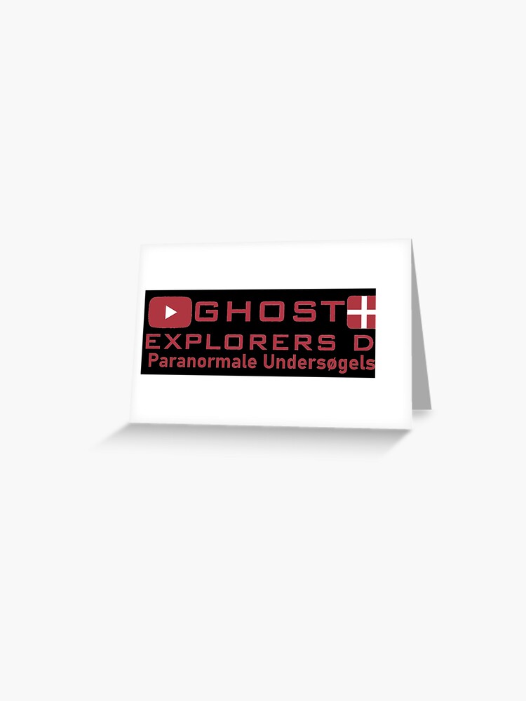 "Ghost Explorers DK Logo 2023" Greeting Card for Sale by GhostExplorerDK | Redbubble