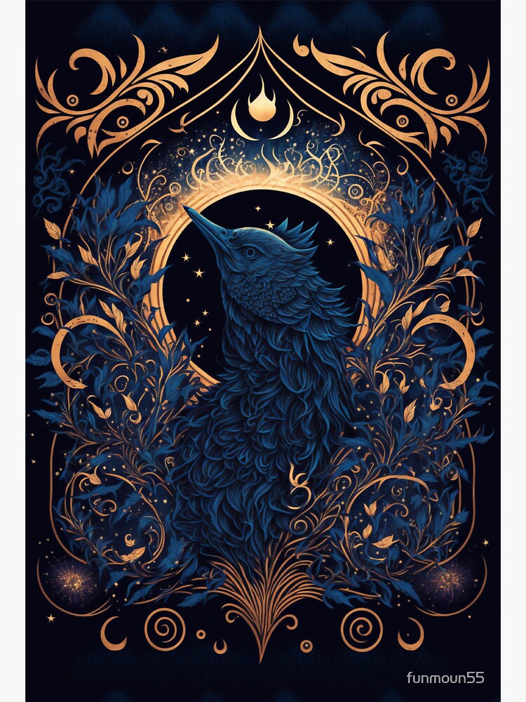 "Magical bird" Sticker for Sale by funmoun55 | Redbubble