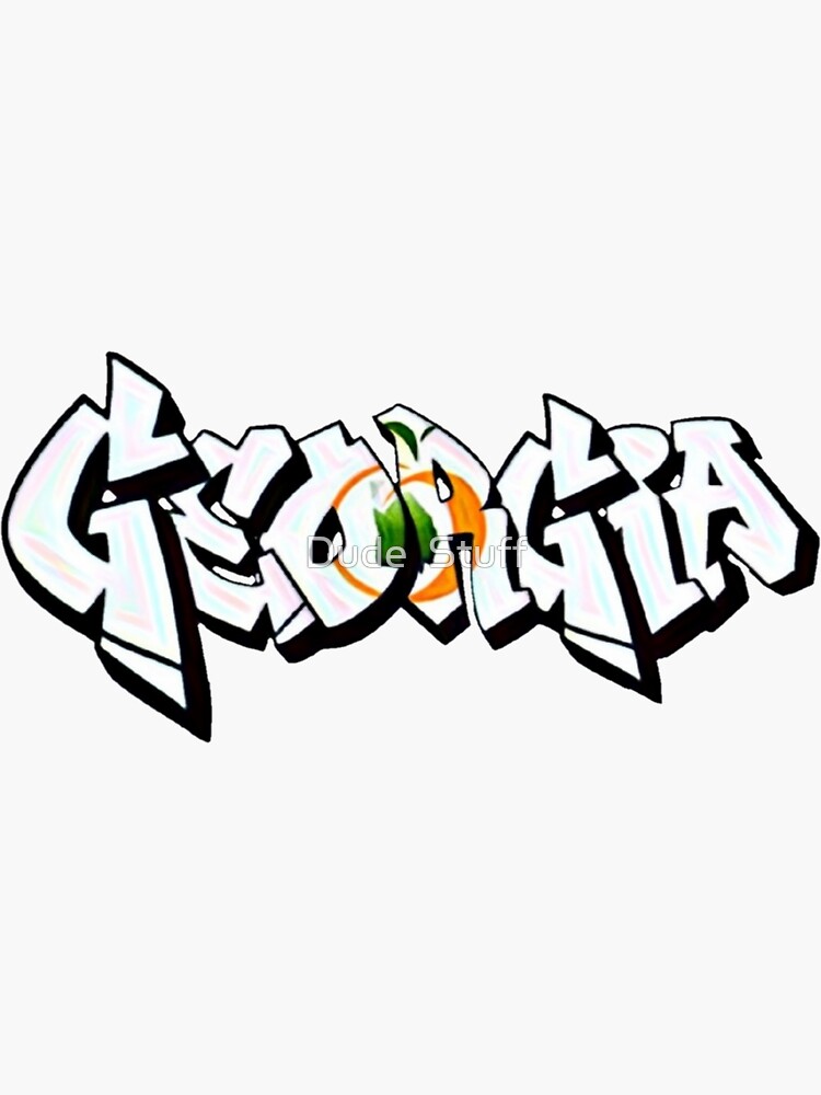 "Georgia DMV License Plate Graffiti" Sticker for Sale by VsTheInternet ...