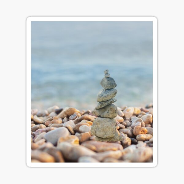 "Stacked Rocks Meme- Rock balancing" Sticker for Sale by Goodyluck ...