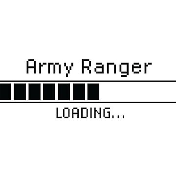"Army Ranger Game Loading Screen " Sticker for Sale by Kat T | Redbubble