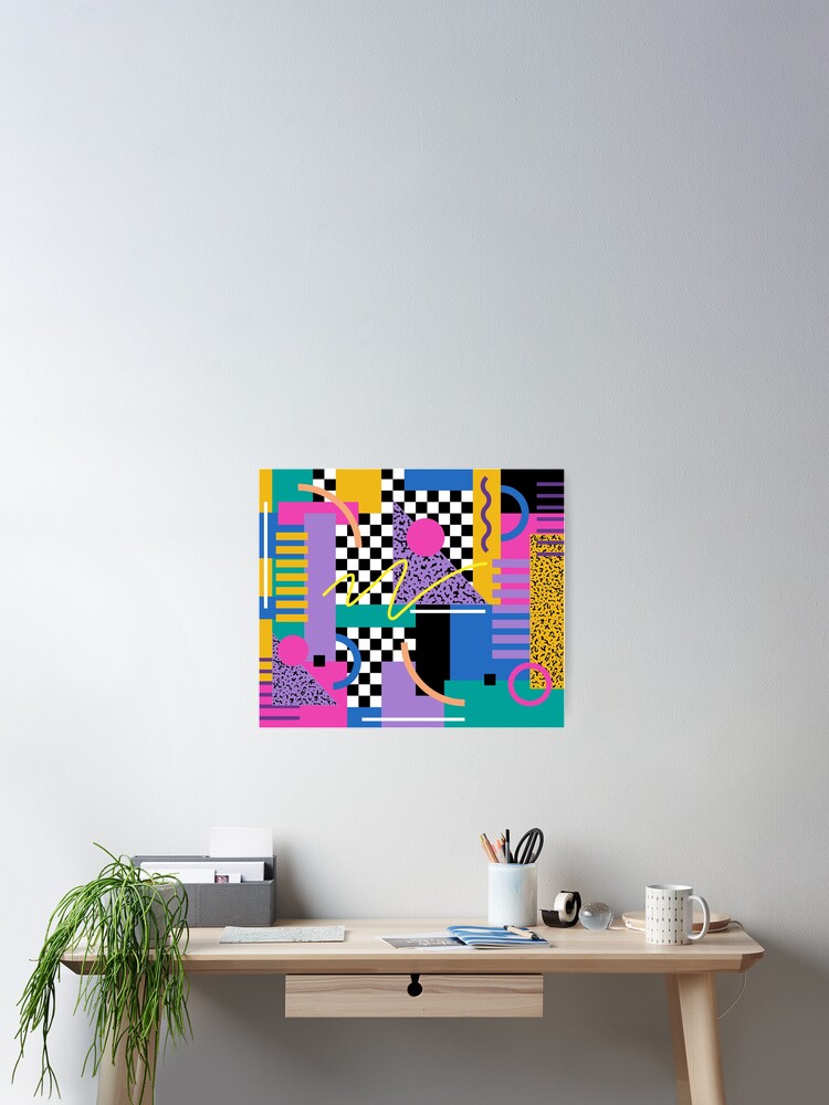"Memphis Pattern 34 - Retro 90s / 80s" Poster for Sale by GraphicWave | Redbubble