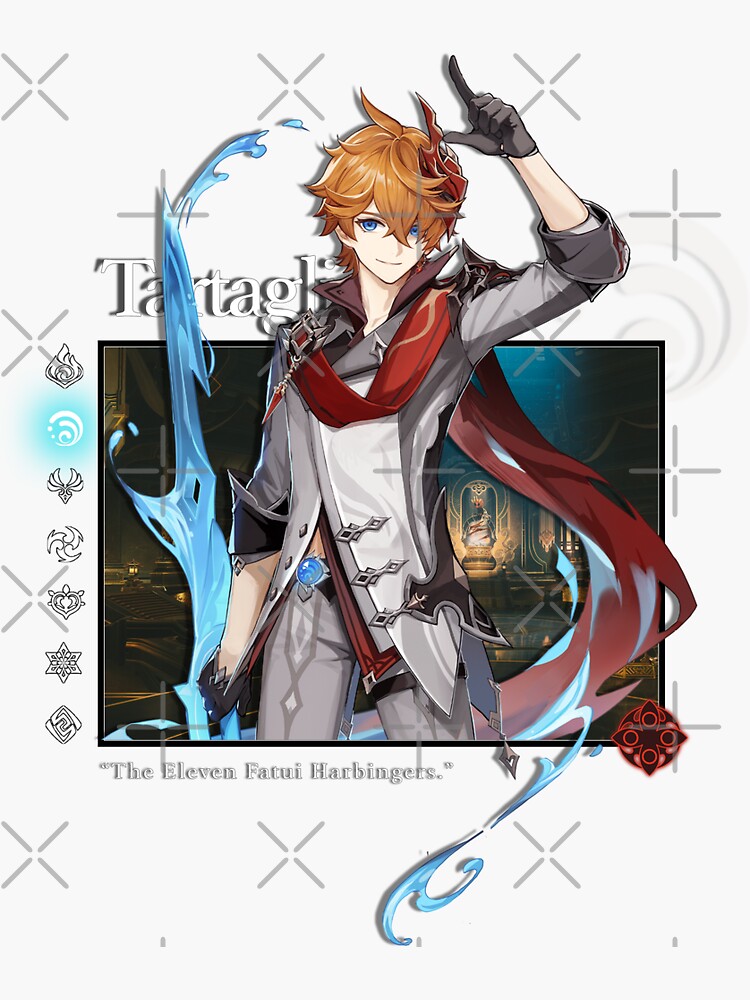 "Tartaglia - Genshin Impact " Sticker for Sale by LordAnimation | Redbubble