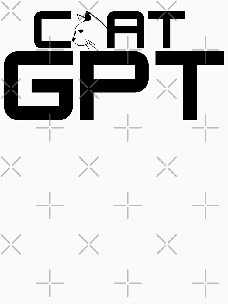 "Silhouette Cat GPT - Artificial Intelligence Cat GPT" T-shirt for Sale ...