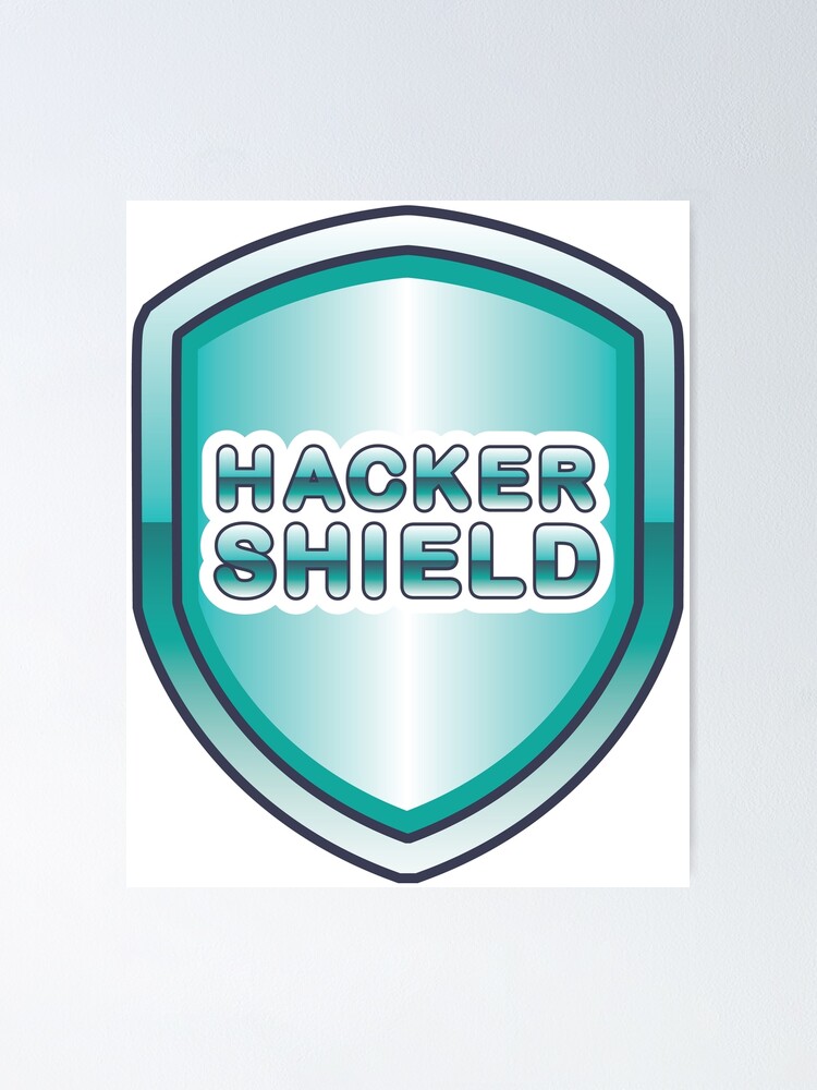 "Hacker Shield" Poster for Sale by vectorworks51 | Redbubble