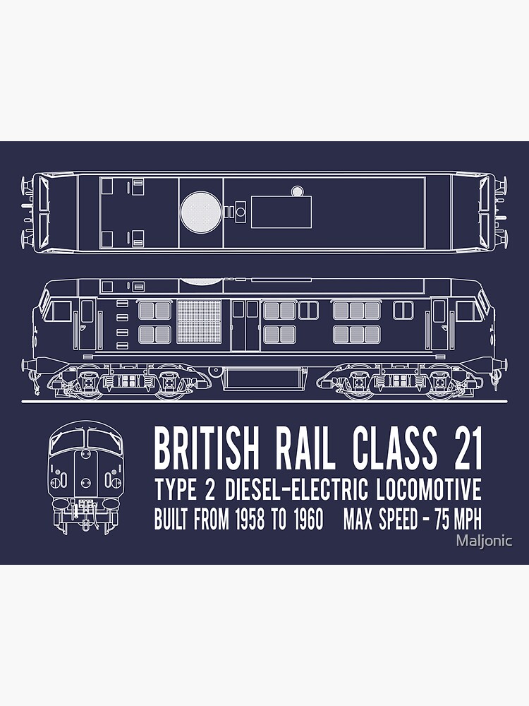 "British Rail Class 21 Type 2 Diesel Electric Locomotive Train ...