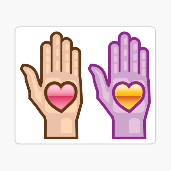 "Hand Heart" Sticker for Sale by vectorworks51 | Redbubble