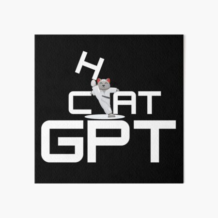 "Funny Karate Cat GPT - Artificial Intelligence Cat GPT" Art Board ...