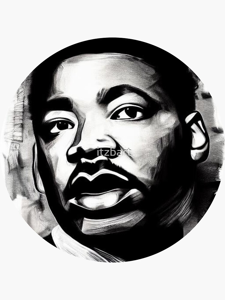 "Martin Luther King Jr | Urban Art" Sticker for Sale by jeanmbart ...