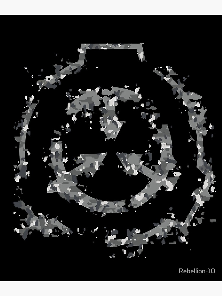 "SCP Foundation Symbol -Urban Camo faded" Poster for Sale by Rebellion ...