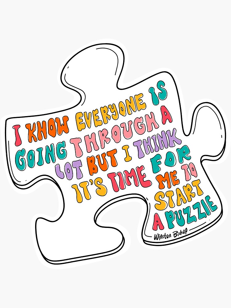 "Colorful Winston puzzle" Sticker for Sale by KingsQueen33 | Redbubble