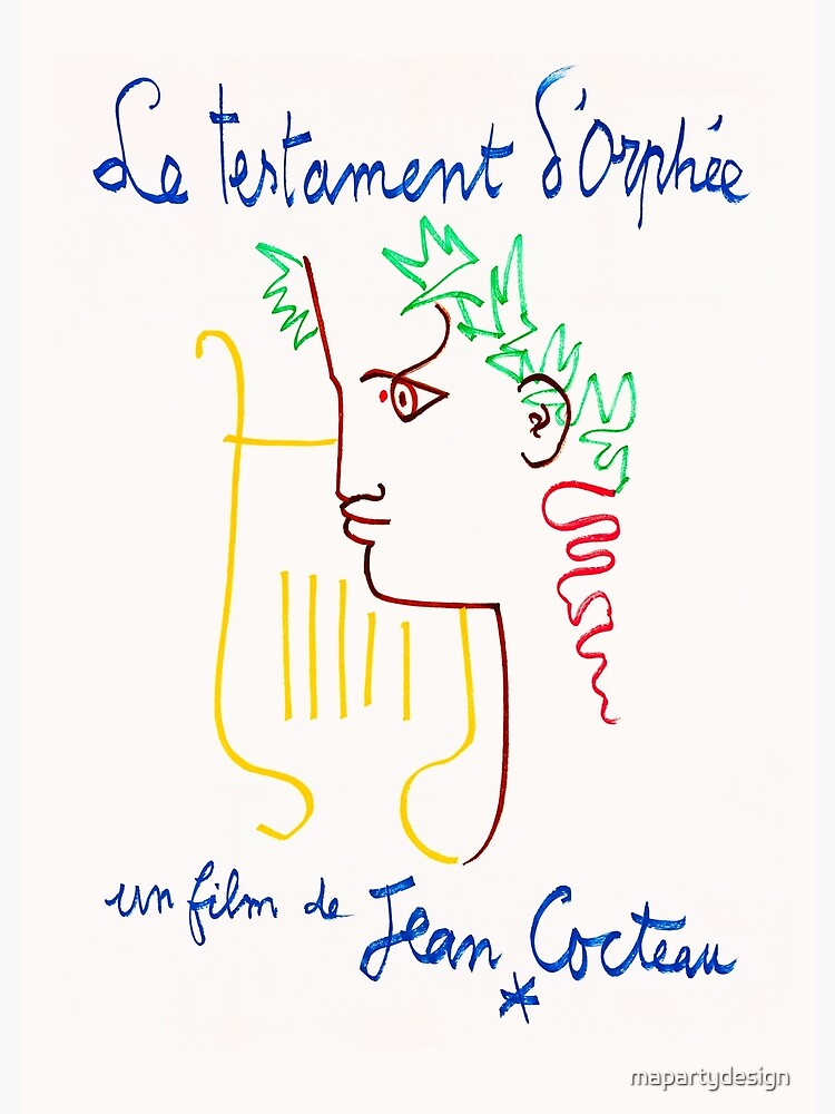 "The Testament of Orpheus, last film by Jean Cocteau - 1960" Poster for ...