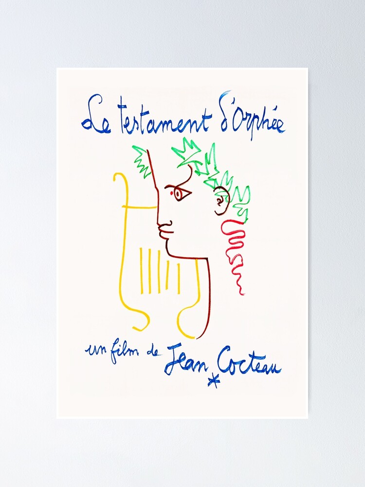 "The Testament of Orpheus, last film by Jean Cocteau - 1960" Poster for ...
