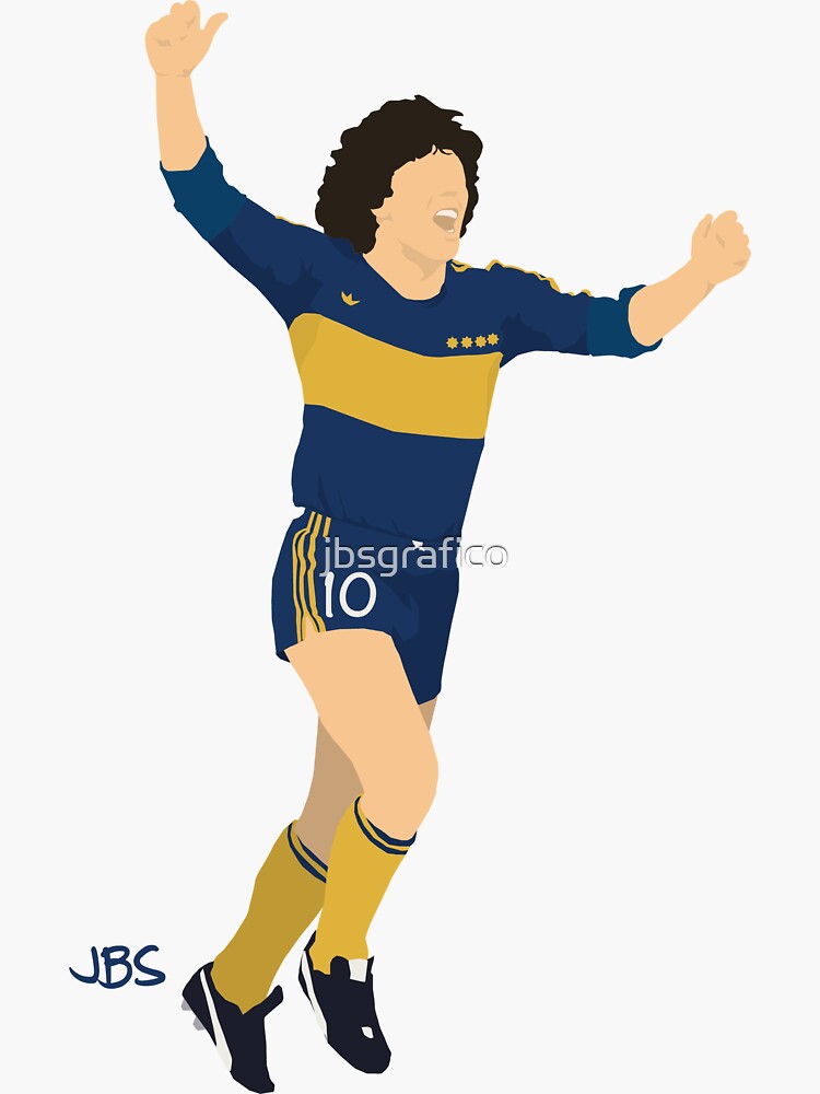 Pegatina con la obra «ElDiego en sus inicios» de jbsgrafico | Redbubble