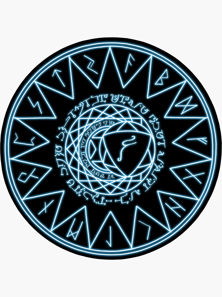 "Sigil of Divination (black)" Sticker for Sale by faellenv | Redbubble